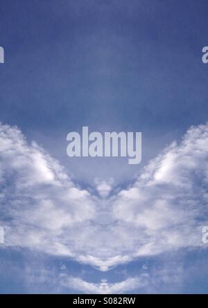 Symmetrical photo of clouds Stock Photo - Alamy