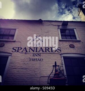 The Spaniards Inn, Hampstead, London, England, UK Stock Photo - Alamy