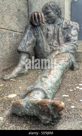The Homeless Statue in Bergen Norway Stock Photo - Alamy