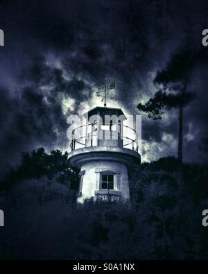 Lepe lighthouse, Lepe Country Park, The Solent, Hampshire, UK Stock ...