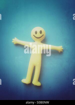 Smiley Rubber Figure Stock Photo - Alamy