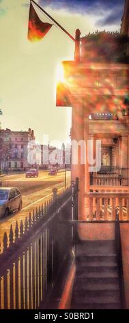 Belgrave Square London SW1 street name sign Stock Photo - Alamy