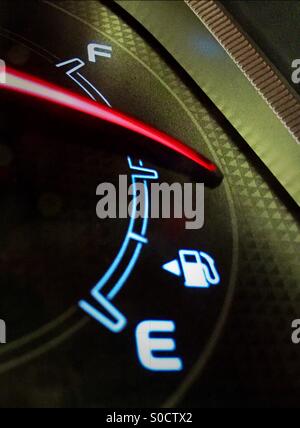 Car fuel gauge half full Stock Photo - Alamy