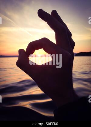 inspiration concept scene -sunrise in Sierra Nevada mountains, California, USA. Beautiful ...