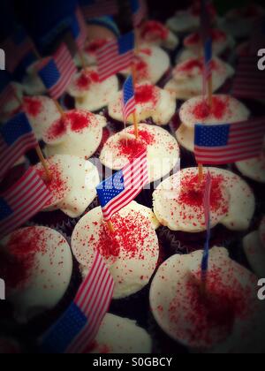 Patriotic Fourth of July Cupcakes Stock Photo - Alamy