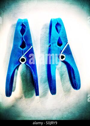 Plastic Clothes Pegs Stock Photo - Alamy