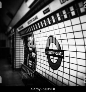 Leicester Square Underground Tube Station, London, England, UK Stock ...