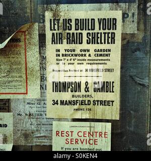 World war 2 air raid poster number 3585 Stock Photo - Alamy