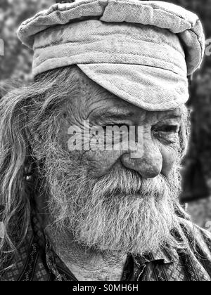Grizzled Old Man Stock Photo - Alamy