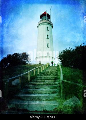 lighthouse on the german island hiddensee in the baltic sea Stock Photo ...