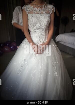Preparing for a wedding Stock Photo - Alamy