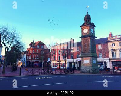 The Clock Tower at Rugby, Warwickshire, England Stock Photo - Alamy