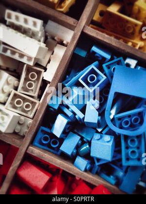 lego pieces of the white background Stock Photo - Alamy