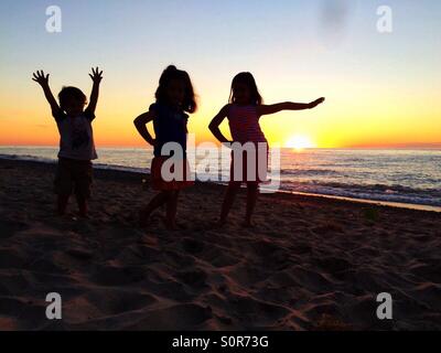 Kids on the Beach Stock Photo - Alamy