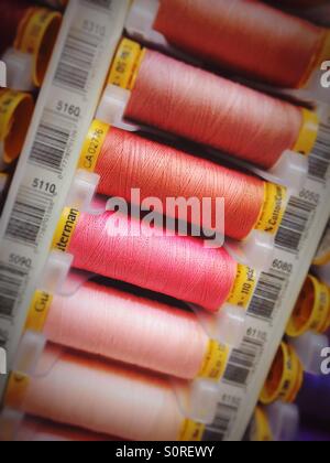 Spools of Thread on Display in Retail Store Stock Photo - Alamy