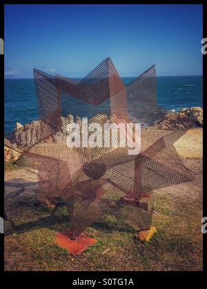 Public art project in Hermanus : "sculpture on the Cliffs Stock Photo ...