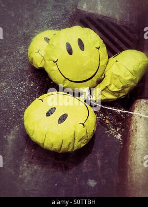 Smiley face balloons Stock Photo - Alamy