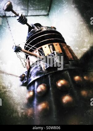 Daleks from the BBC Dr Who TV series. Famous metal monster. Corgi toy ...