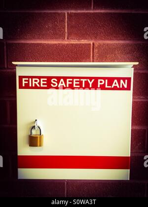 Fire safety equipment box of a building Stock Photo - Alamy