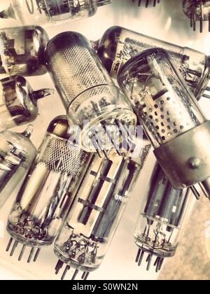 Vintage radio and television valves Stock Photo - Alamy