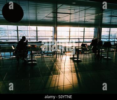 Airport interior at morning Stock Photo - Alamy