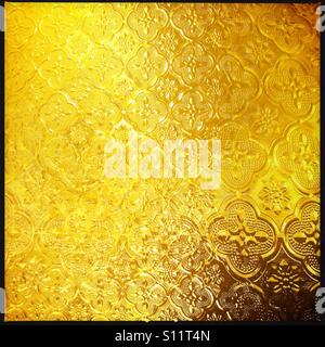 Golden yellow stained glass light background Stock Photo - Alamy