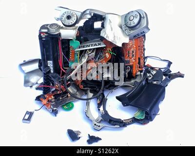 Smashed, broken Camera Stock Photo - Alamy