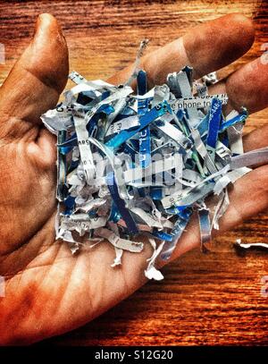 Shredded Credit Cards Stock Photo - Alamy
