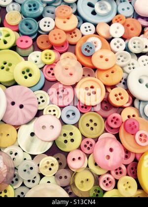 Colourful mix of buttons Stock Photo - Alamy