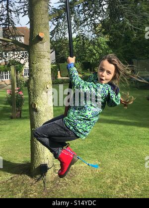 A child on a zipwire Stock Photo - Alamy