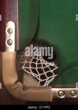snooker table corner pocket Stock Photo - Alamy