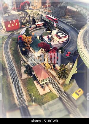 Model train layout in the Lionel Model Train Museum in Bryson City ...