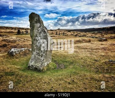Scorhill stone circle Stock Photo - Alamy