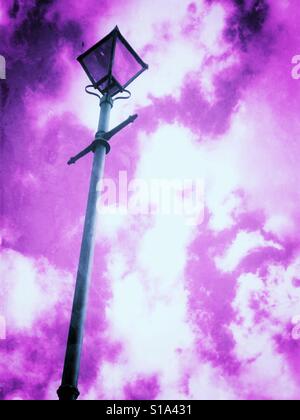 Old Victorian four-sided street light Stock Photo - Alamy
