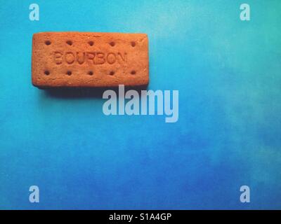 Bourbon chocolate cream biscuit isolated on white Stock Photo - Alamy