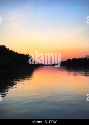 Daly River Sunset Northern Territory Stock Photo - Alamy