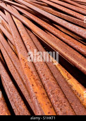 Rust, rusty metal rods Stock Photo: 217258296 - Alamy