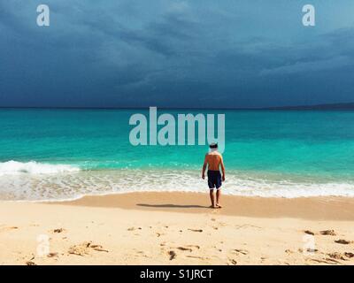 Stormy skies and calm sea Stock Photo - Alamy