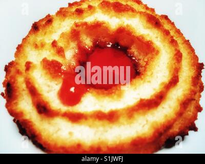 Mrs Crimble's jam coconut ring Stock Photo - Alamy