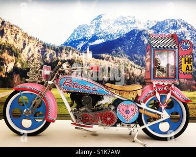 Grayson Perry Patience motorbike at the Serpentine Gallery, London, UK ...