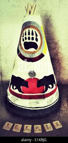 First Nation Teepee Stock Photo - Alamy