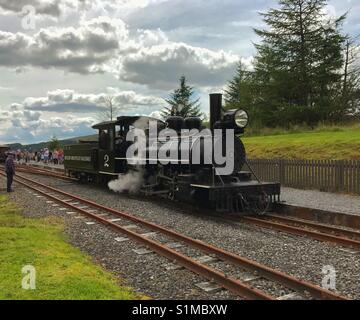 Brecon Mountain Railway Merthyr Tydfil Wales steam train Stock Photo ...