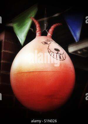 70's Orange Space Hopper Stock Photo - Alamy