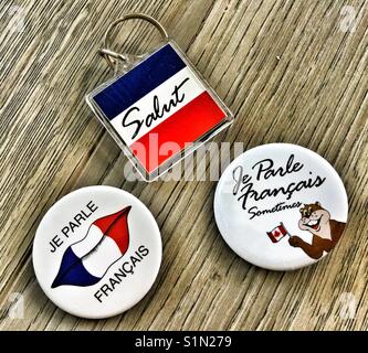 French language buttons Stock Photo - Alamy