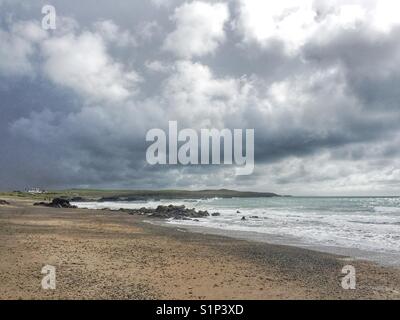 View of Broad Beach, Rhosneigr, Anglesey Stock Photo - Alamy