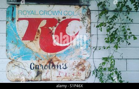 vintage RC royal crown cola sign Stock Photo - Alamy