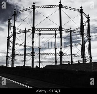 Victorian gasometer skeleton in Carlisle Stock Photo - Alamy