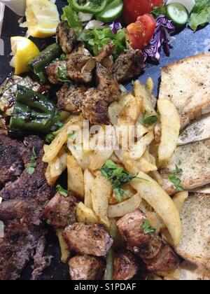 Mixed grill, Greek food Stock Photo - Alamy