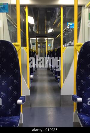 ScotRail train carriage interior, Scotland, UK Stock Photo - Alamy