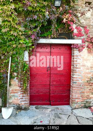 the red cellar door Stock Photo - Alamy
